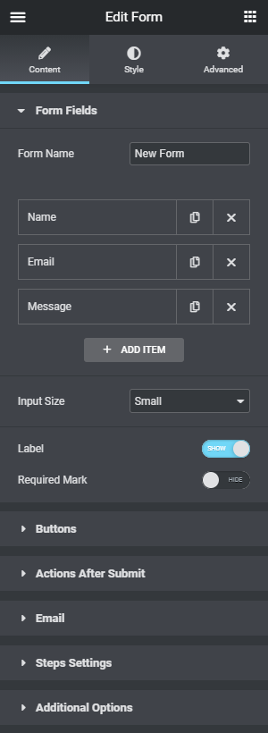 Elementor Forms Elementor Developers