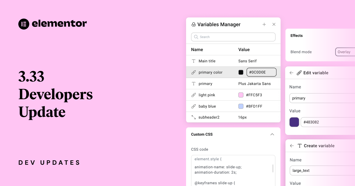 Elementor Developers - Learn About Elementor’s Internal Technologies